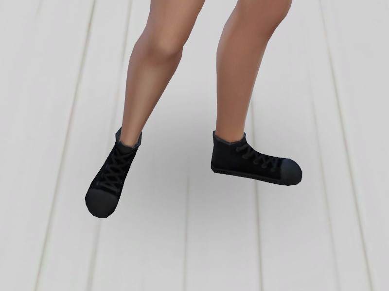 The Sims Resource | Black Converse - Female