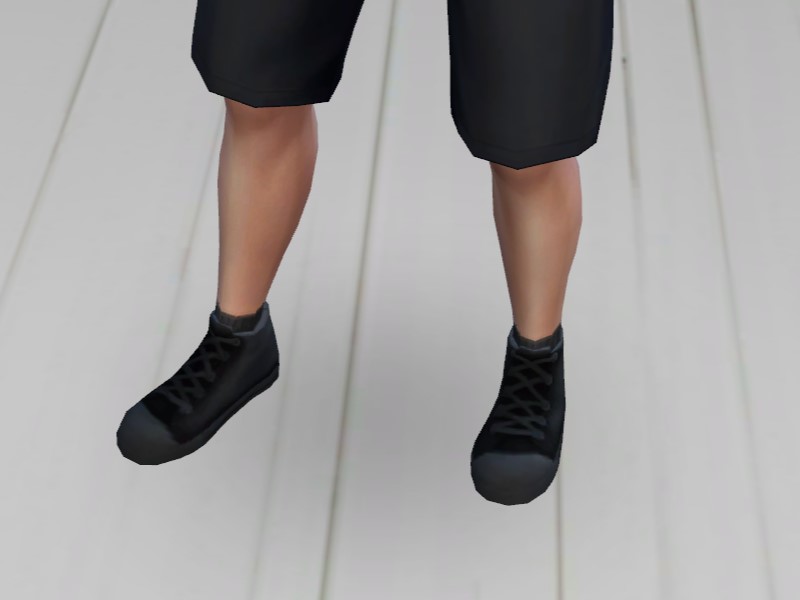 The Sims Resource | Black Converse - Male