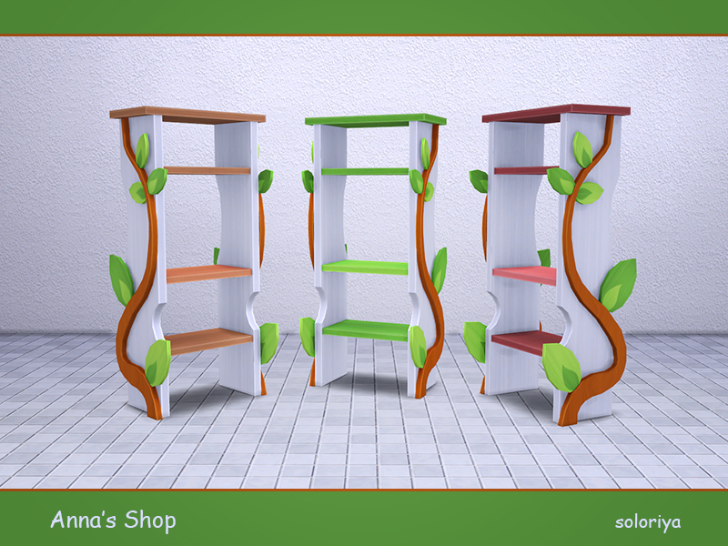 The Sims Resource | Anna's Shop. Stall with Leaves