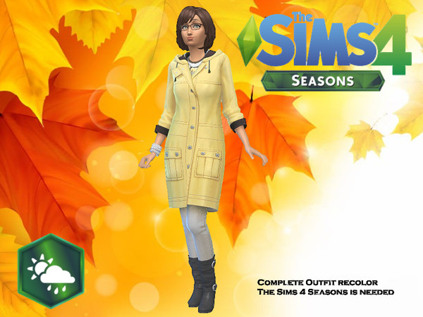 The Sims Resource | sims 4 seasons dress recolor
