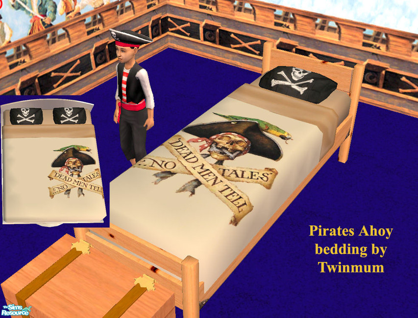 The Sims Resource - Pirates Ahoy - Pirate bedding