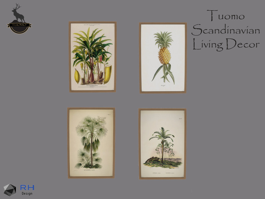 The Sims Resource - Tuomo Palm Tree Wall Art
