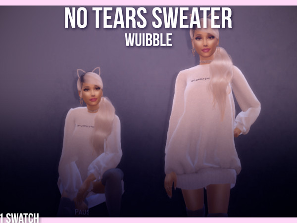 The Sims Resource | No Tears Left To Cry Sweater (MESH NEEDED)
