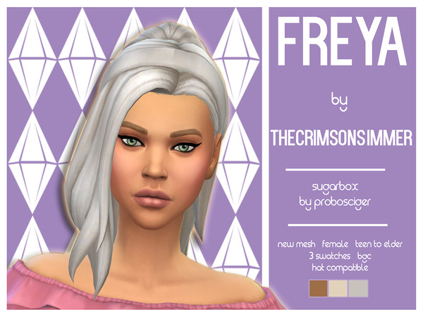 The Sims Resource | Freya Hair SugarBox Palette