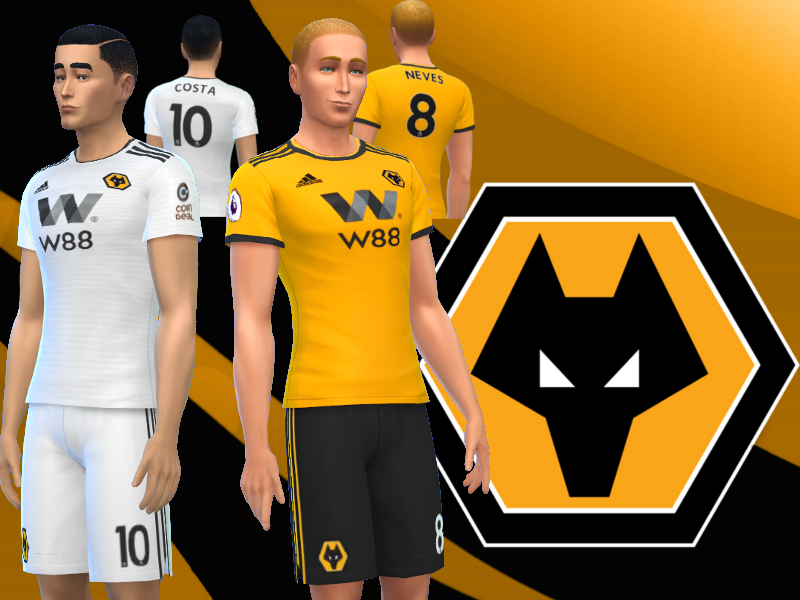 The Sims Resource | Wolverhampton Wanderers F.C. jerseys 2018/19