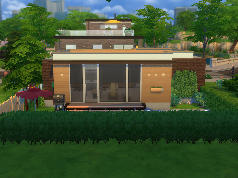 The Sims Resource | Modern 1-storey house