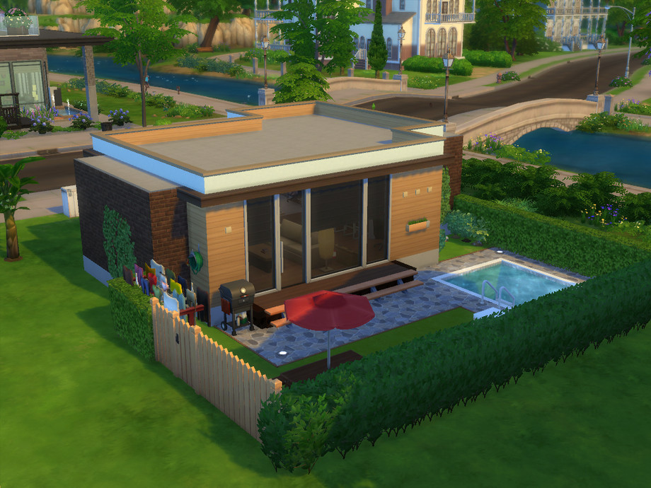 The Sims Resource | Modern 1-storey house