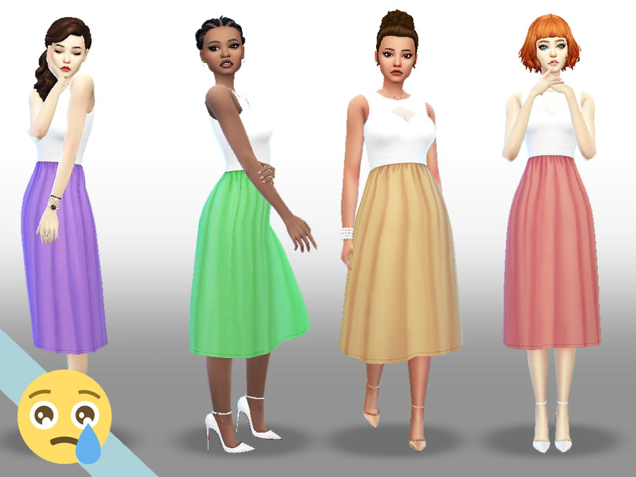 The Sims Resource | Peek-a-boo Dress - Dine Out Needed