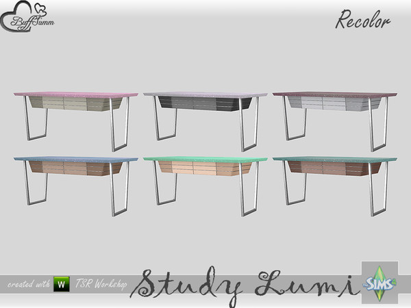 The Sims Resource | [Recolor] Study Lumi Desk