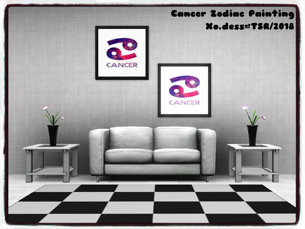 The Sims Resource | Dess_Cancer Zodiac Painting