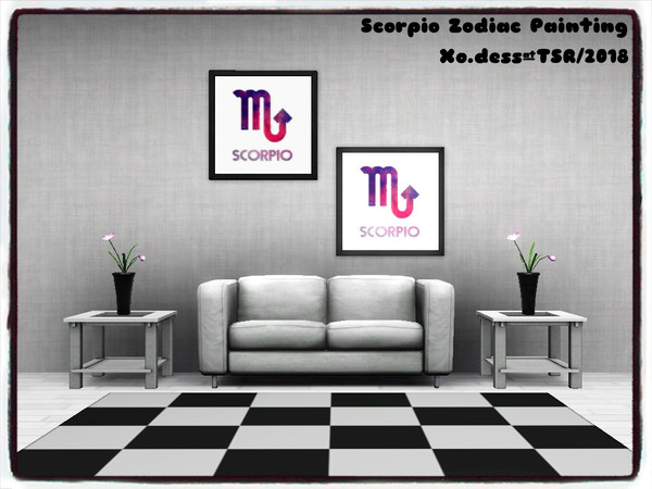 The Sims Resource | Dess_Scorpio Zodiac Painting