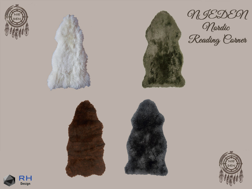 The Sims Resource - NEIDEN Nordic Sheep Rug