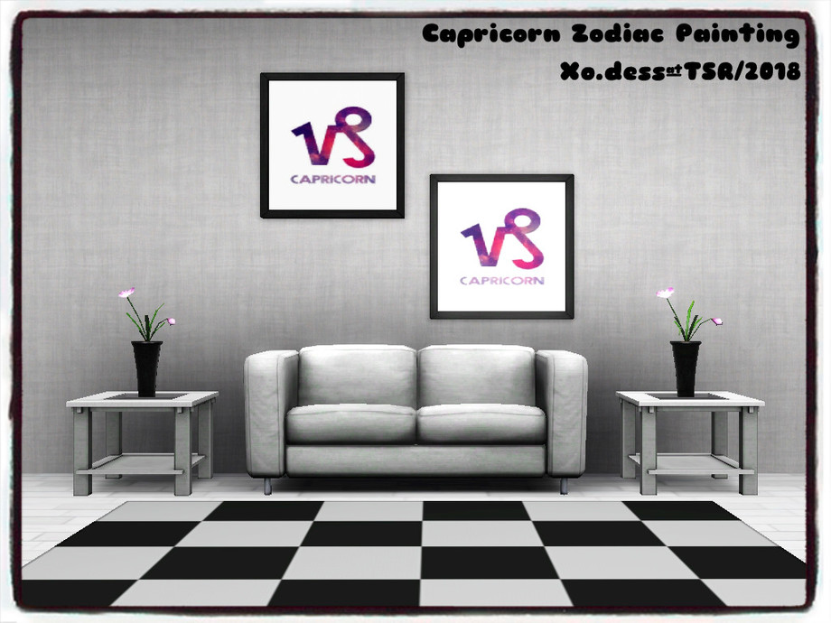 The Sims Resource | Dess_Capricorn Zodiac Painting