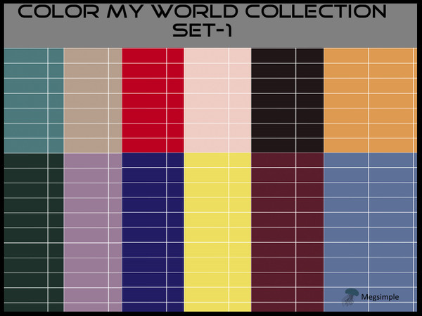 The Sims Resource | Color My World Collection Part 1-Walls