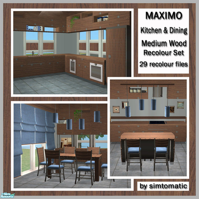 The Sims Resource - MAXIMO Medium Wood Recolour