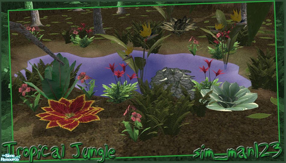 The Sims Resource - Tropical Jungle Plants