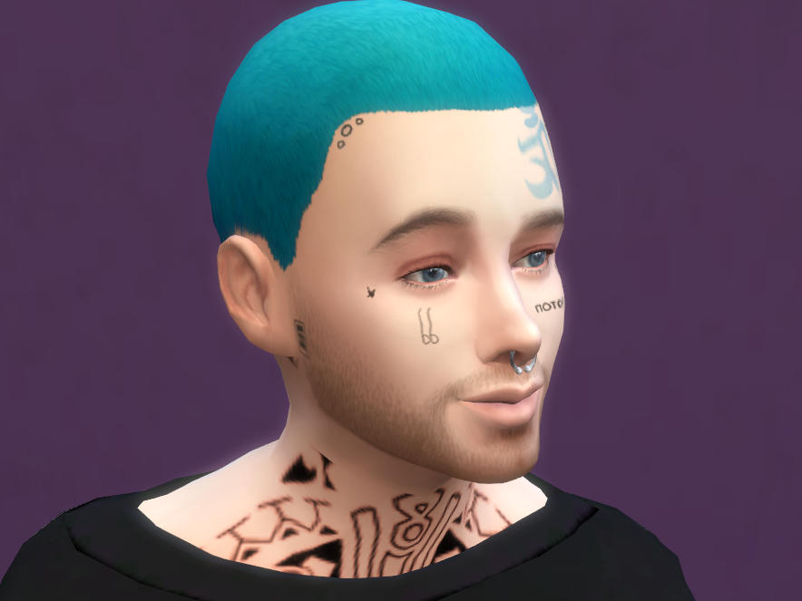 The Sims Resource | Taddl Face Tattoos - Updated Version