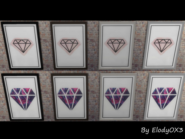 The Sims Resource | Diamonds Painting 1-Requires Dine Out