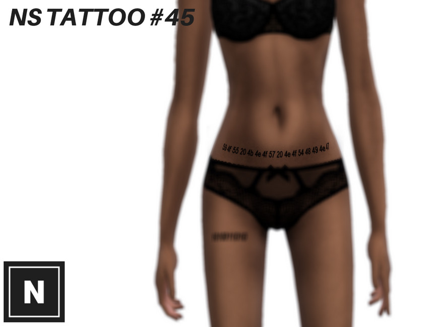 The Sims Resource - NS tattoo #45 - Set ENCODED - Stomach