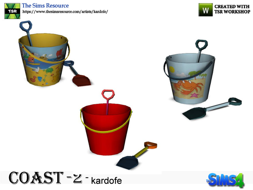 The Sims Resource - kardofe_Coast_Bucket and shovel