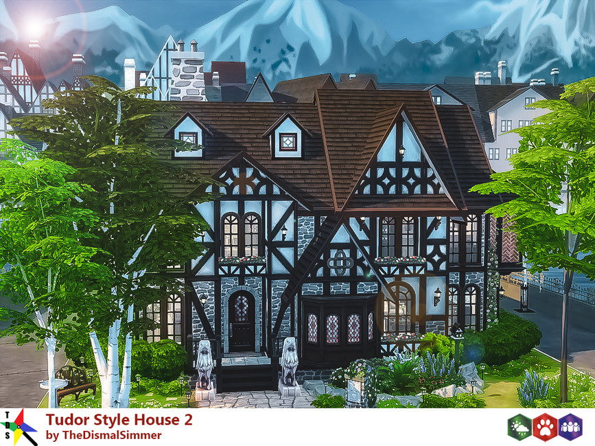 The Sims Resource - Tudor Style House 2