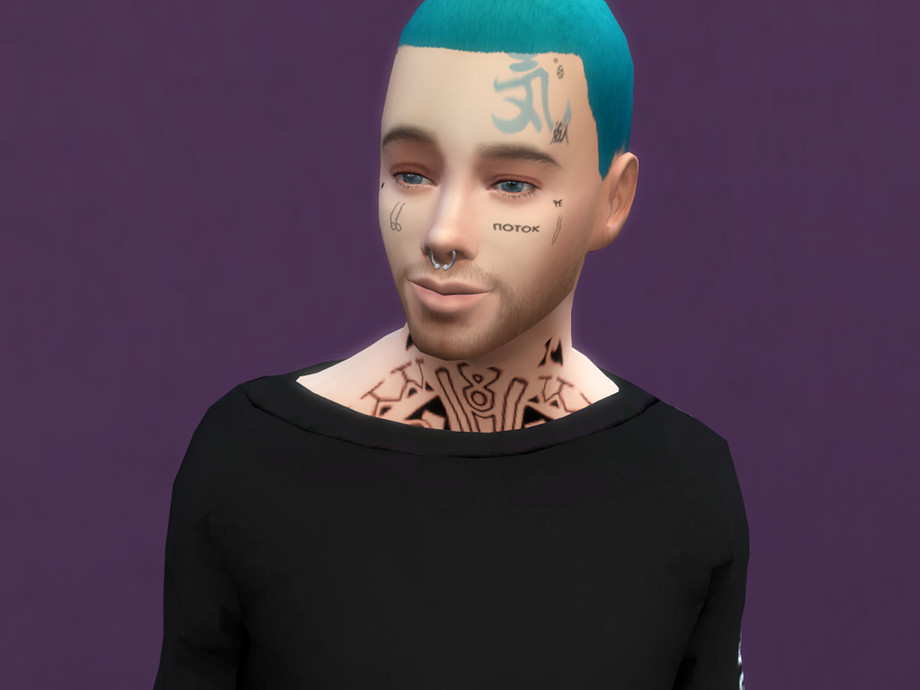 The Sims Resource | Taddl Face Tattoos - Updated Version
