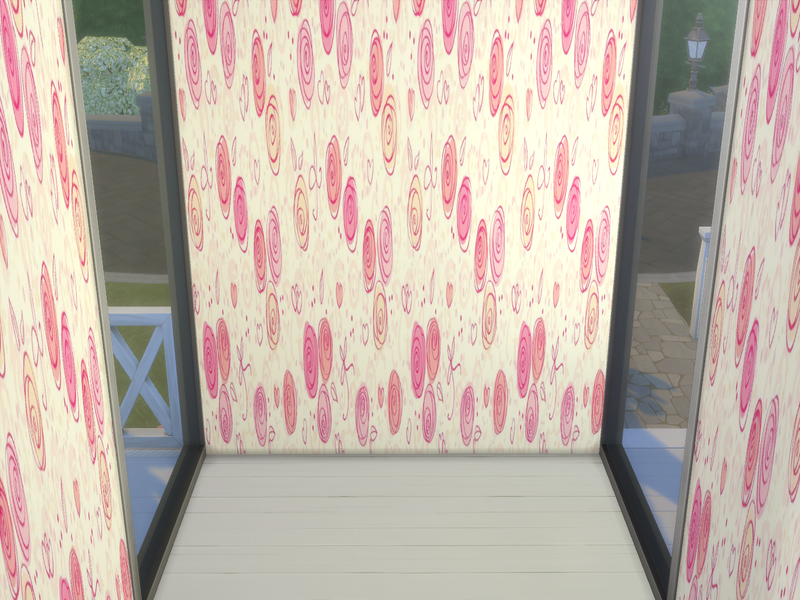 The Sims Resource | Pretty Pink Rose Wallpaper