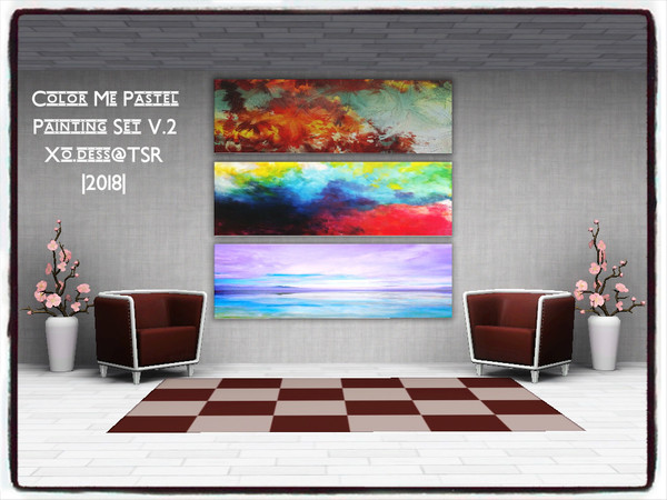 The Sims Resource | Color Me Pastel_PAINTING SET. V2*