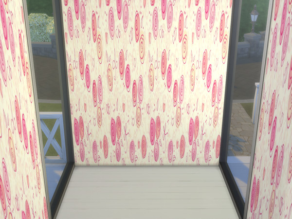 The Sims Resource | Pretty Pink Rose Wallpaper