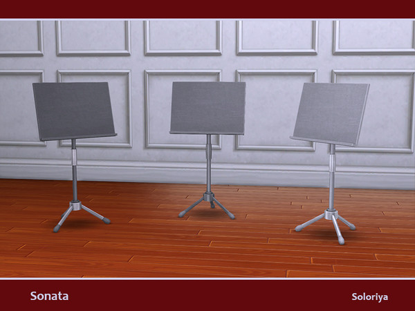 The Sims Resource | Sonata. Music Stand, short