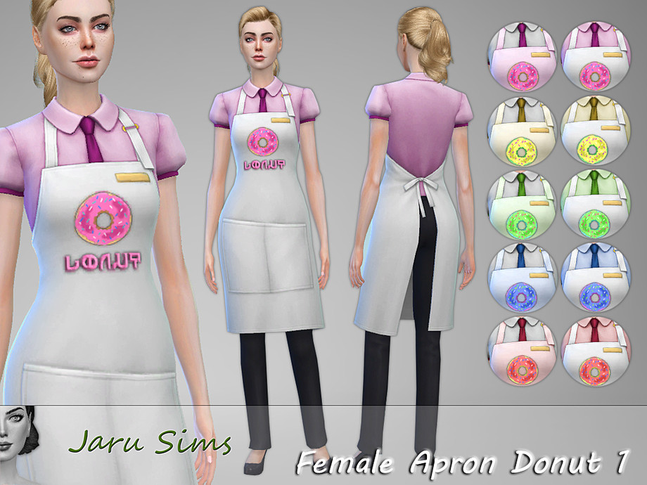 The Sims Resource | Female Apron Donut 1 Get to work needed