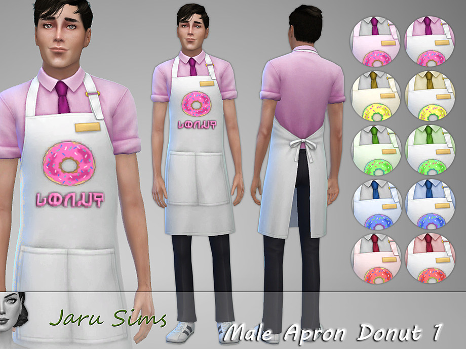 The Sims Resource | Male Apron Donut 1 Get to work needed
