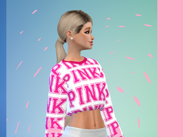The Sims Resource - Aspen Top PINK Recolor - Mesh needed