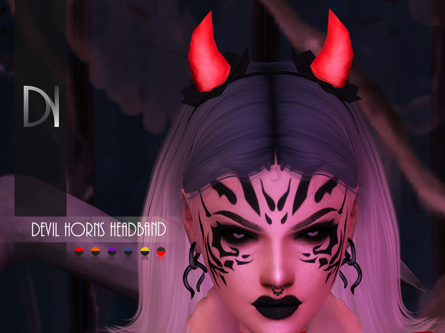 The Sims Resource - Devil Horns Headband