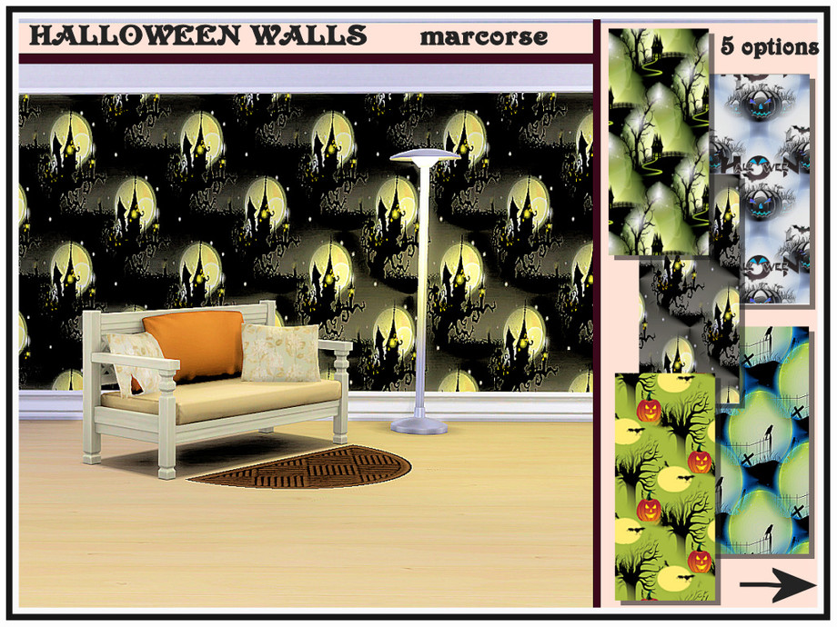 The Sims Resource | Halloween Walls_marcorse