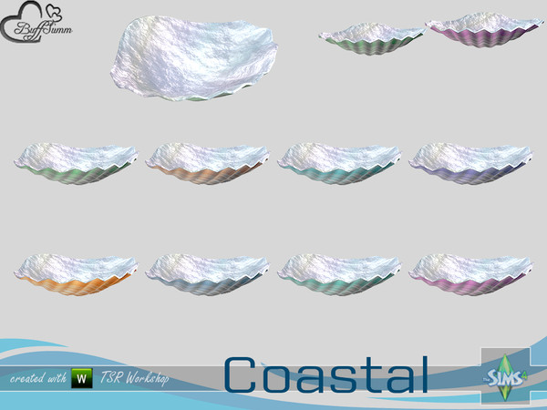 The Sims Resource | Coastal Living Deco Shell 2 Large