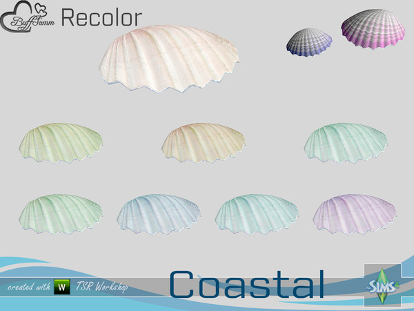 The Sims Resource - Coastal Living Decoration Recolor Shell large 2