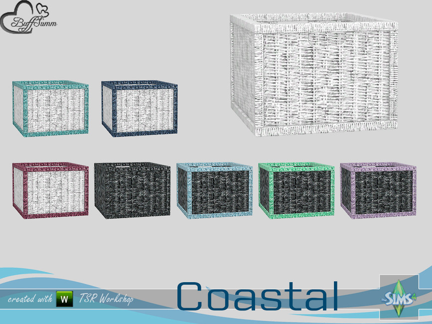 The Sims Resource - Coastal Living Deco Wicker Basket