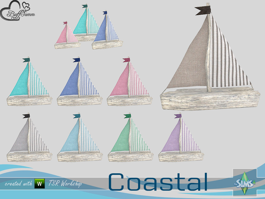 The Sims Resource - Coastal Living Deco Boat Small