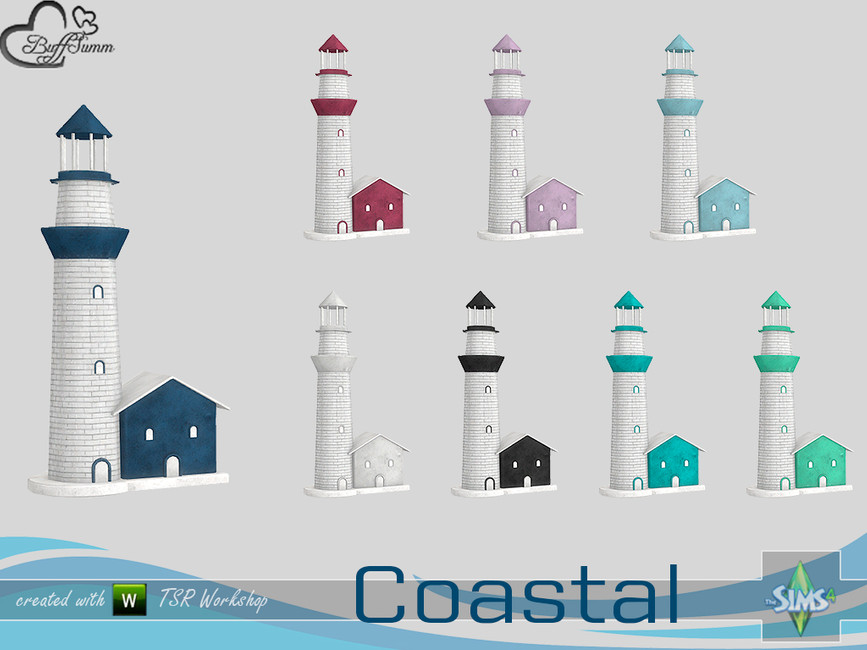 The Sims Resource - Coastal Living Deco Lighthouse v2