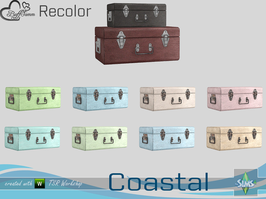 The Sims Resource | Coastal Living Decoration Recolor Suitcase small