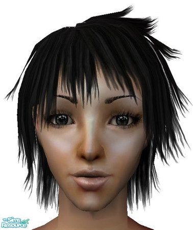The Sims Resource | Chopped Hair Set - Individual Item