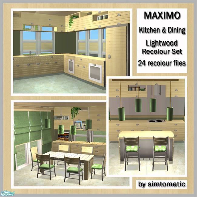 The Sims Resource - MAXIMO Lightwood Recolour