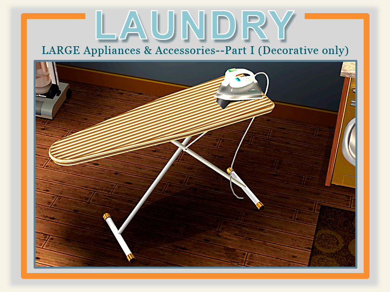 The Sims Resource | Modern Laundry Ironing Board