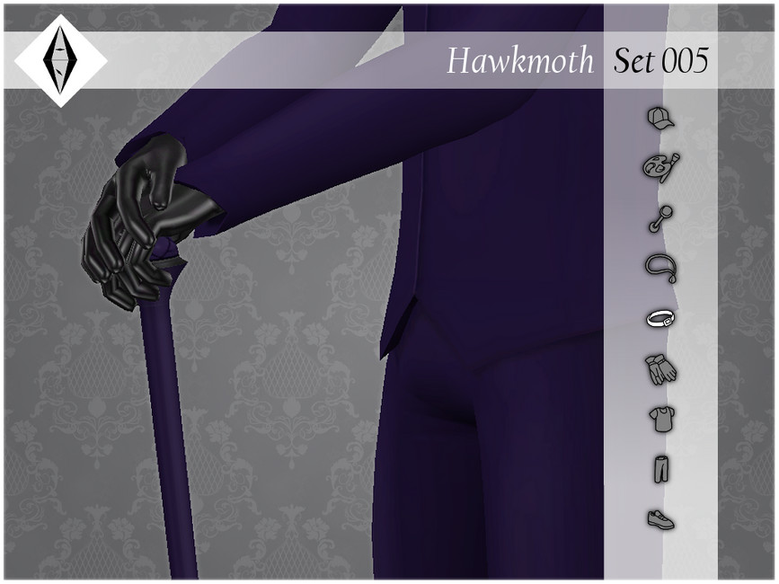 The Sims Resource - Hawkmoth - Set005 - Ring - Cane