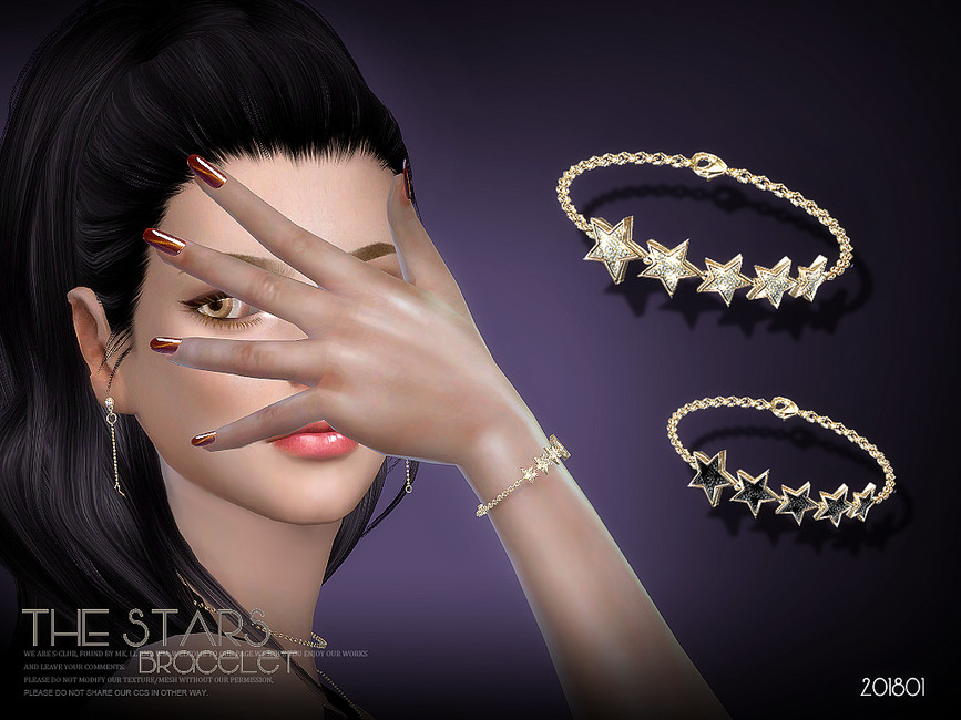 The Sims Resource - S-Club LL ts4 bracelet 201801