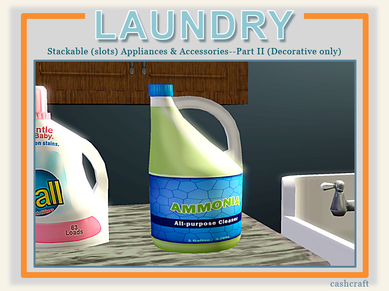 The Sims Resource | Modern Laundry Ammonia Cleaner