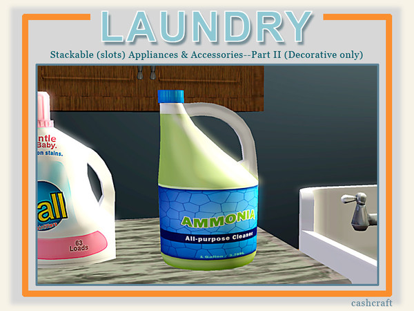 The Sims Resource | Modern Laundry Ammonia Cleaner