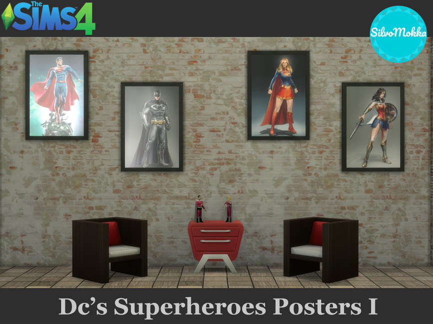 The Sims Resource - Dc's Superheroes Posters I