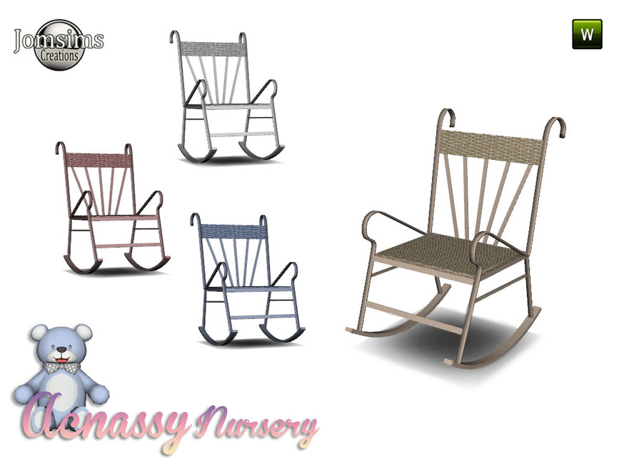 The Sims Resource - acnassy nursery living rocking chair